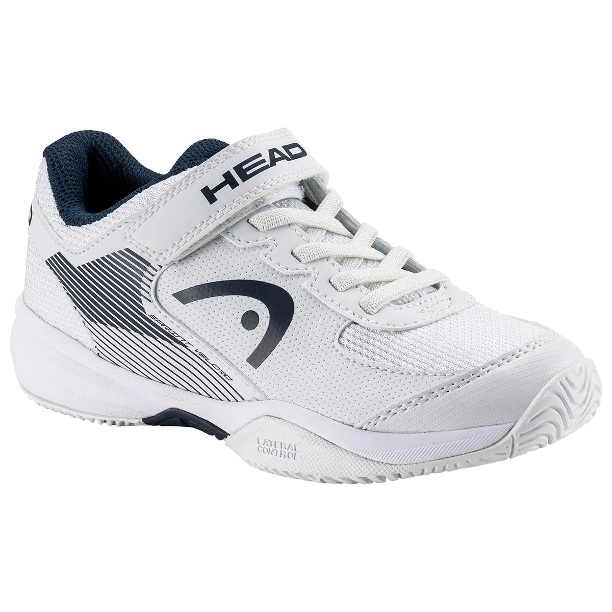 Head Sprint Velcro 3.0 Kids Tennis Shoe (White/Blueberry) (Clearance S – SPORTSSHOP SG