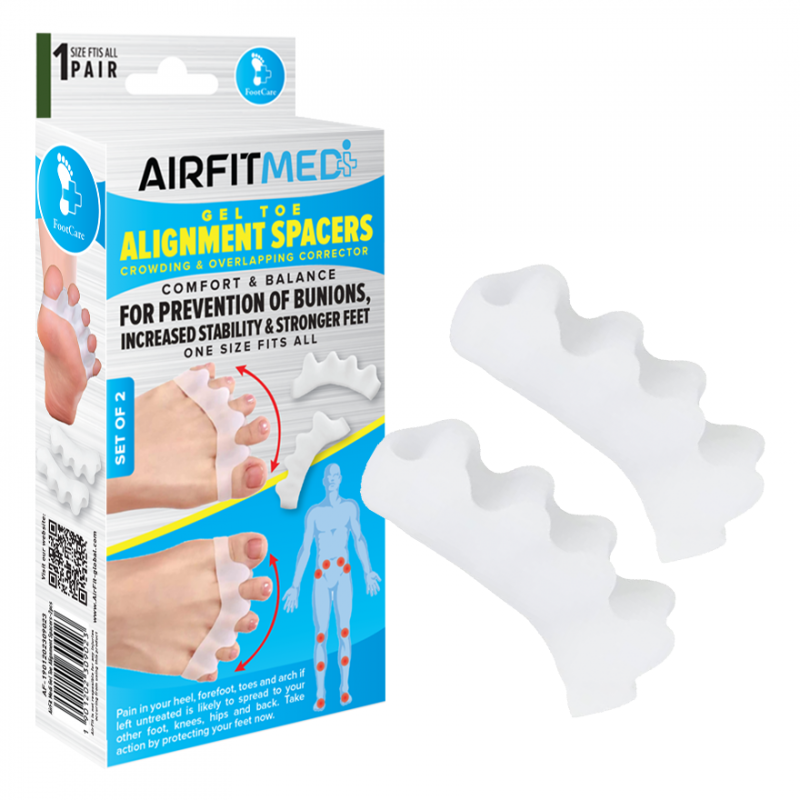 AirFit Medi Gel Toe Alignment Spacers (2pcs) – SPORTSSHOP SG