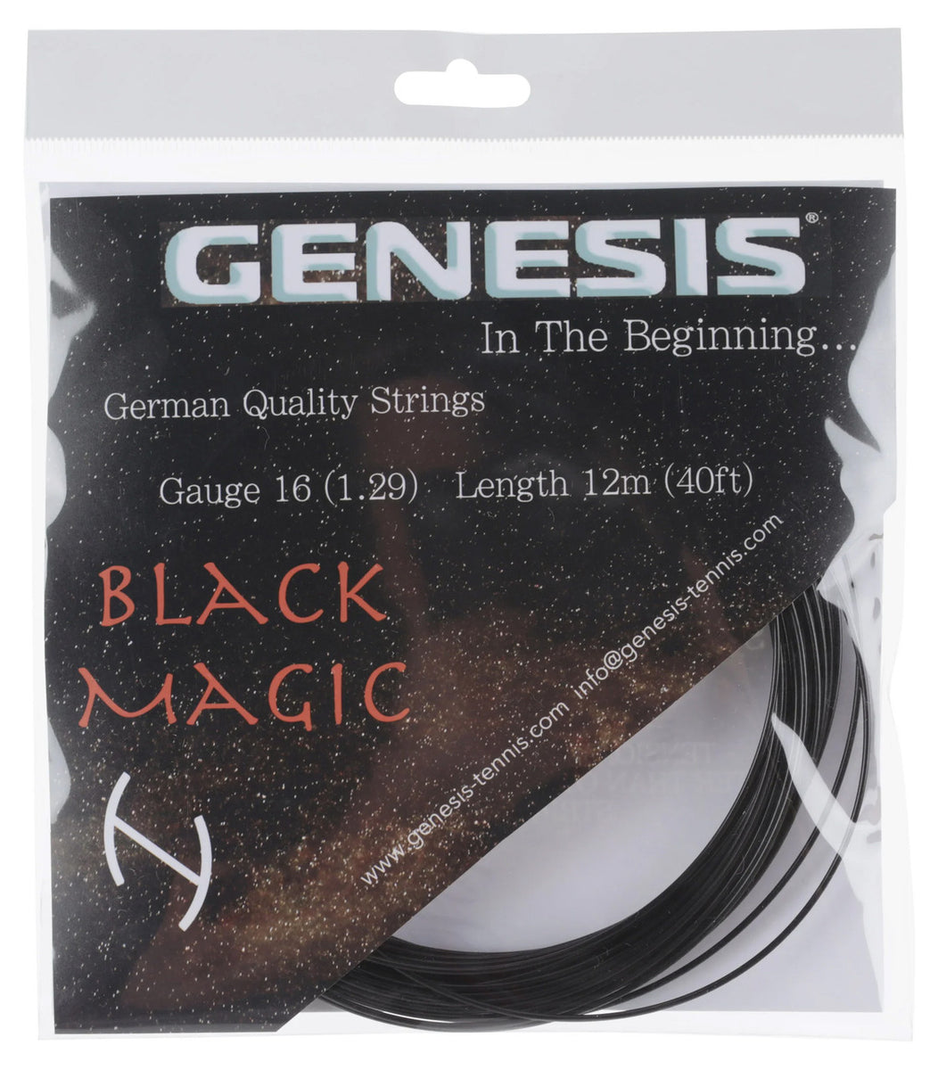 Genesis Black Magic Tennis String Pack (Black) (String Only ...