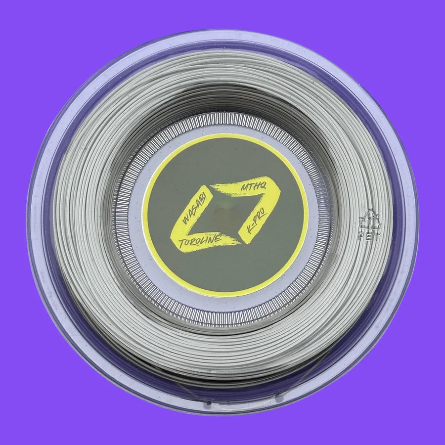 Toroline Wasabi 1.23 Tennis String (Carbon Grey) Mini Reel 100M (Strin ...